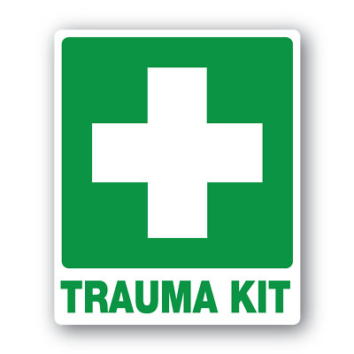Trauma Kit Sticker 120mm quality water and fade proof vinyl | eBay ...
