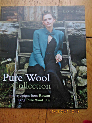 Pure Wool Collection by Rowan Knitting Pattern Book 12 designs DK | eBay UK