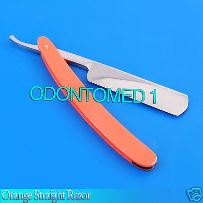 3 Pcs Orange Straight Razor first Quality carbon steel | eBay