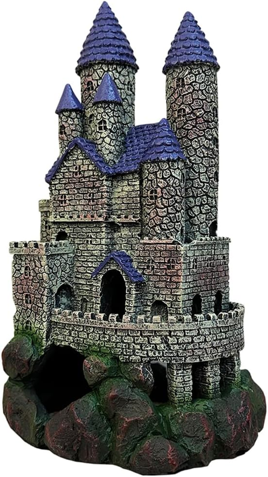 Aquarium Middle Ages Resin Castle Decorations Fish Tank Gothic Castle ...