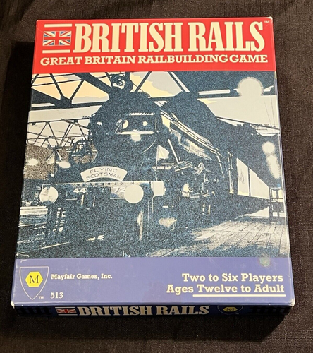 British Rails Board Game Mayfair Games 1st Edition 1984 Complete Light ...