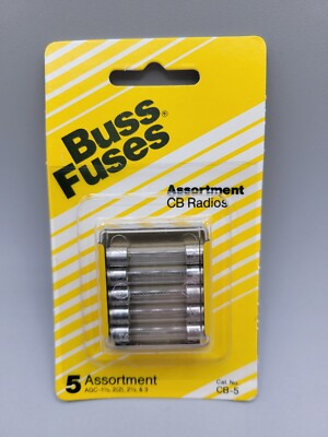 5 Pack Cooper Bussmann CB-5 Car Phone Fuse Assortment CB's Car Stereos ...