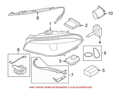 Genuine OEM Headlight Seal for BMW 63117233890 | eBay