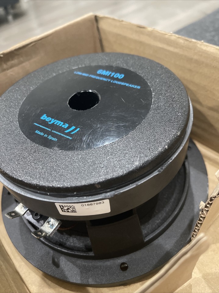Beyma 6MI100 6.5" inch 250 W RMS High Output Low Mid Speaker OPENBOX ...