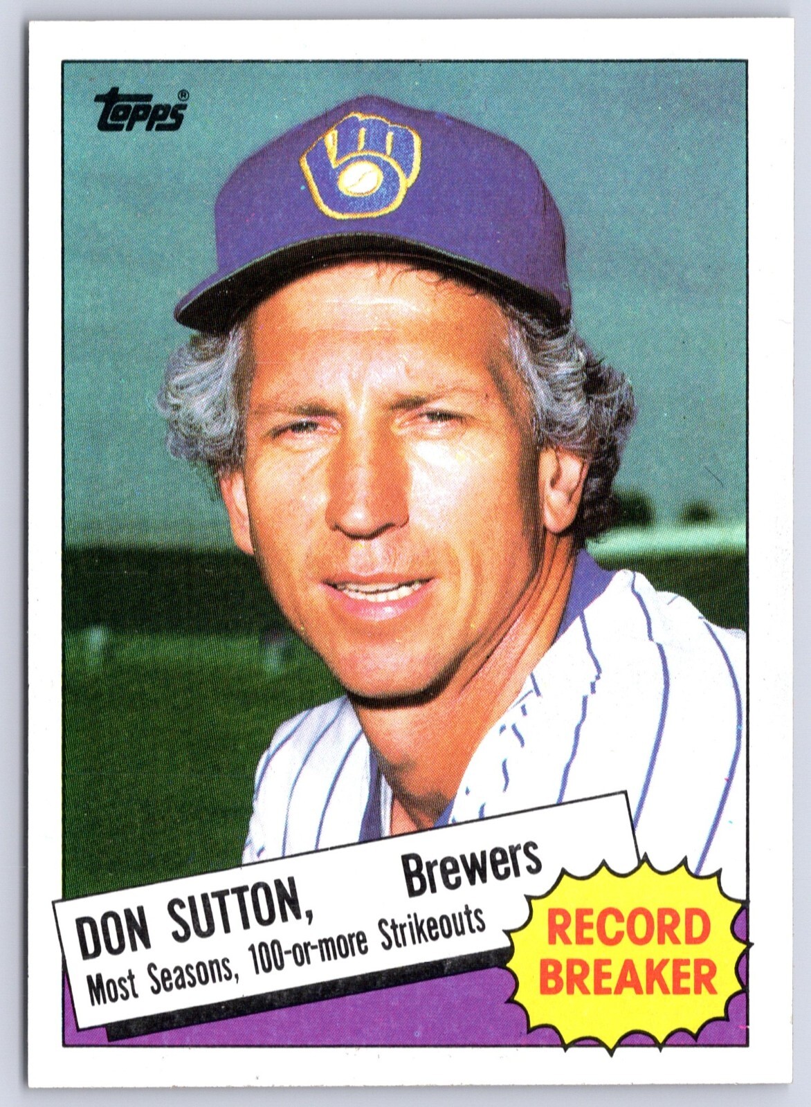 DON SUTTON RB 1985 TOPPS 85 NO 10 NRMINT+ 32773 | eBay