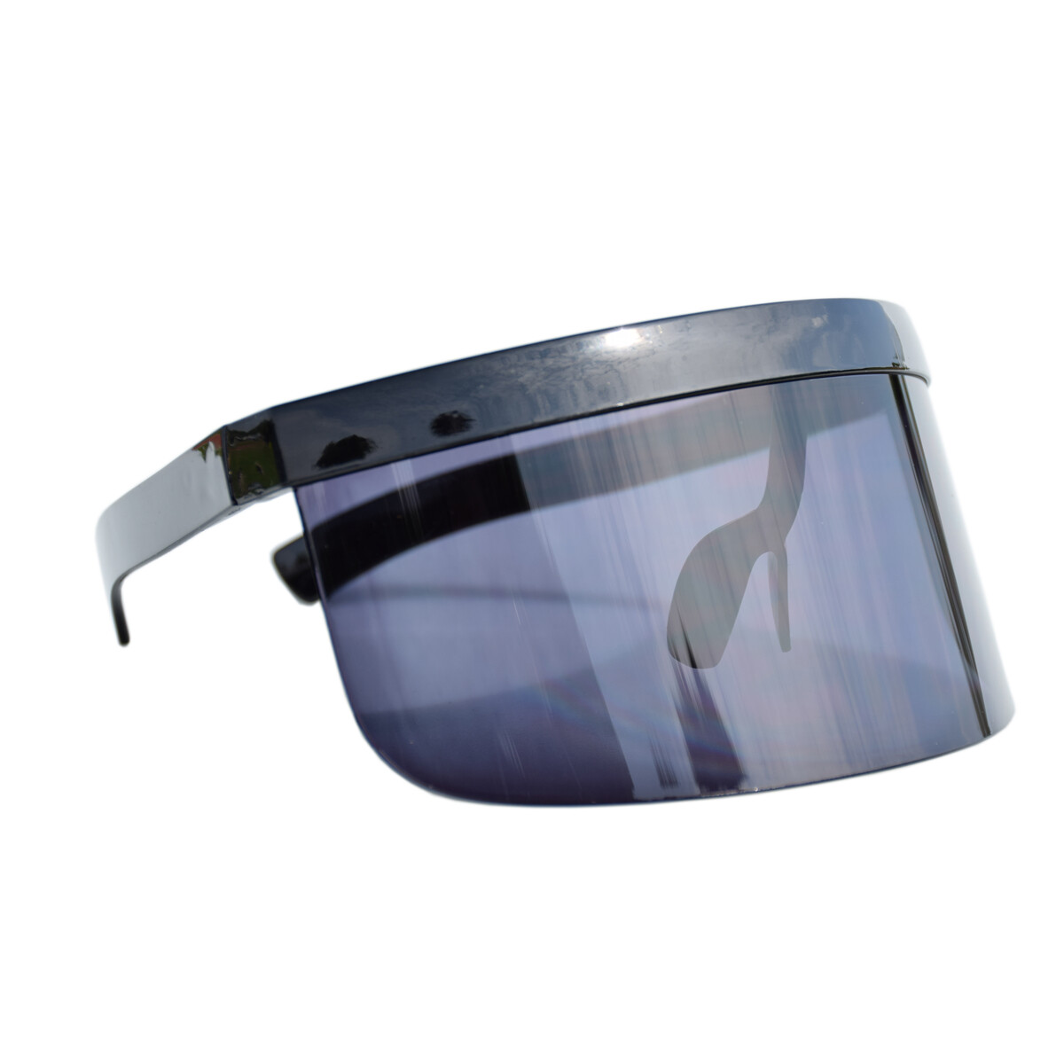 Unisex Retro Shield Visor Sunglasses Oversize Integrated Lens Fashion ...