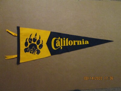 NCAA California Bears Vintage Paw Print Team Logo College Pennant | eBay