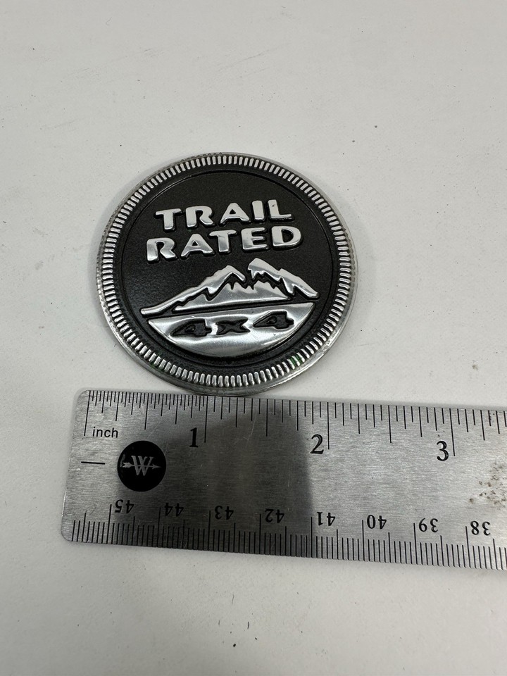 JEEP TRAIL RATED 4X4 EMBLEM LIBERTY OEM METAL 68276251AA Mopar | eBay