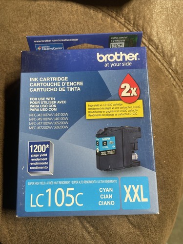 GENUINE BROTHER LC105 XXL CYAN INK CARTRIDGE EXP 6/2019 | eBay