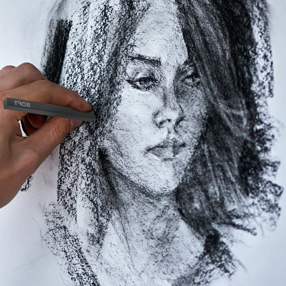 Drawing With Charcoal Sticks