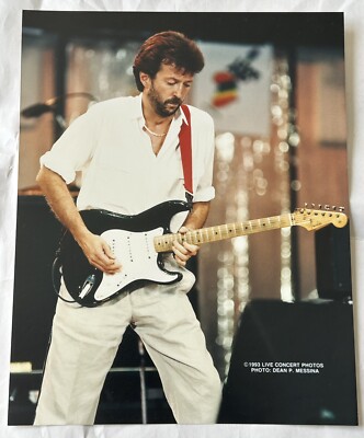Rare 1993 ERIC CLAPTON Color Photo Live in Concert, by Dean Messina 8 ...