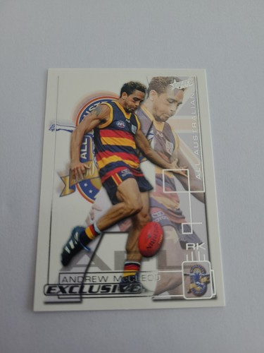 2002 SELECT AFL SPX CARD ALL AUSTRALIAN TEAM CARD AA18 ANDREW McLEOD ...