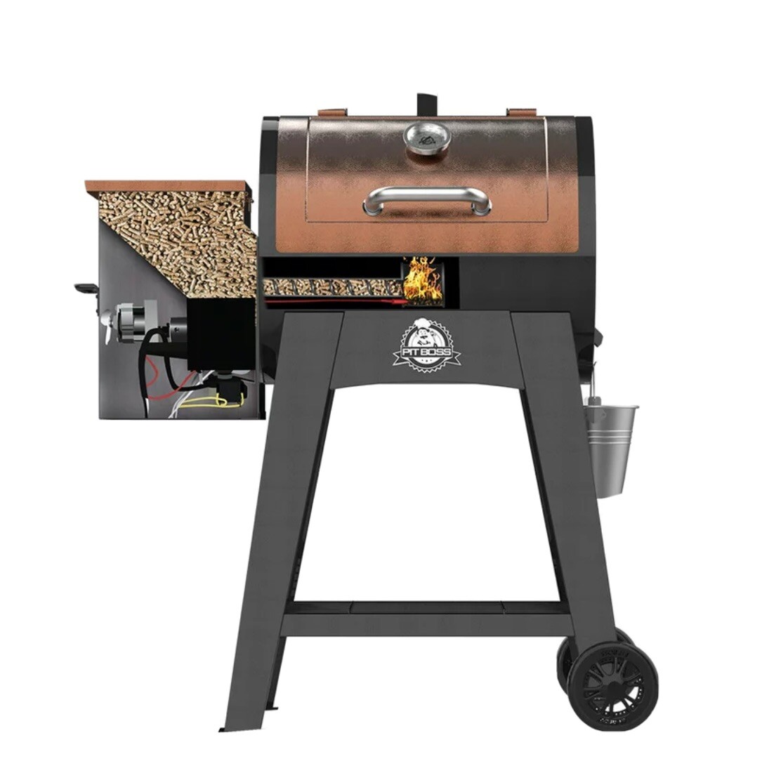 Pit Boss Lexington 500 sq.in. Wood Pellet Grill with Flame Broiler and ...