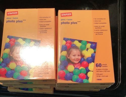 Staples Photo Plus 4"X 6" Glossy Photo Paper Lot Of 10 600 Sheets New ...