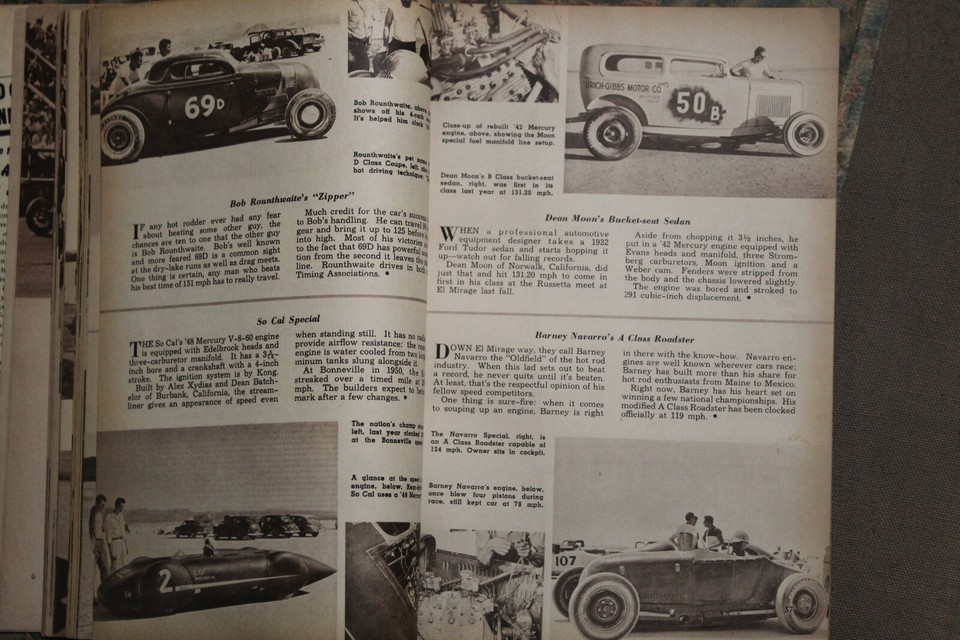 1950 HOT ROD Handbook VINTage History RACING Bonneville SCTA Drags ...