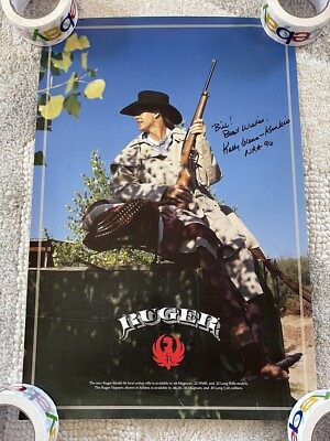 Ruger Poster Signed by Kelly Glenn Kimbro, Model 96 Lever Action Rifle ...