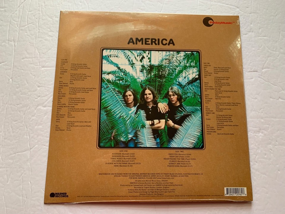America - America(50th Anniversary Limited Gold Vinyl), Friday Music | eBay