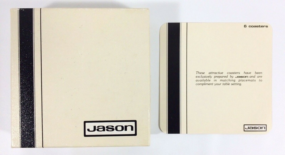 Vtg Jason Round Cork Coasters Australian Wild Flowers Set of 6 New ...