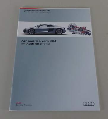 SSP 642 Audi Self-Study Program Service Training Audi R8 Type 4S Axle ...
