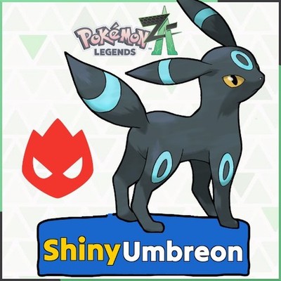 Shiny Alpha Umbreon Lv. 58 Pokémon Legends Z-A Eeveelution Eevee ...