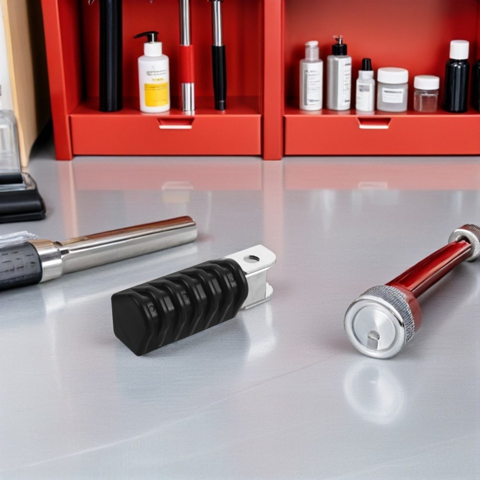 1 Set Motorcycle Footrest Pegs - Anti-Skid Aluminium Alloy Motorcycle ...