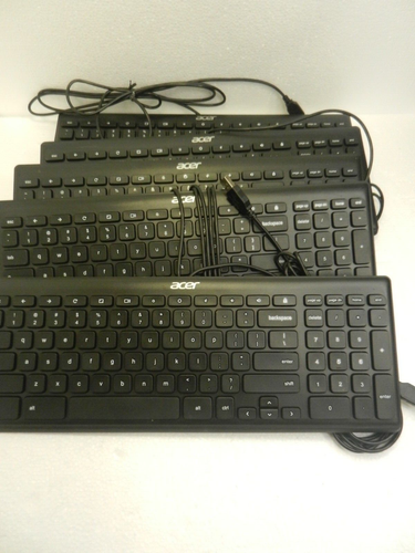 Lot of 5x Acer KB69211 USB Wired Slim Office Home Keyboard - Black | eBay