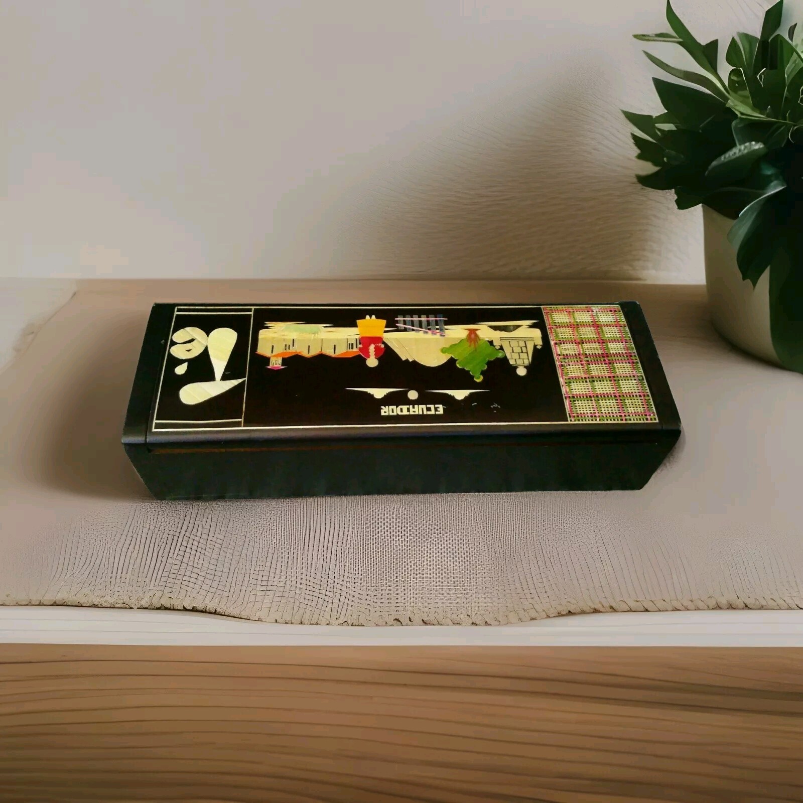 Handmade Ecuador Wooden Box Organizer Container Box For Tea Bag ...