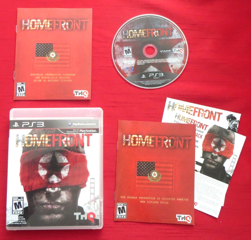 HOMEFRONT (Sony PlayStation 3, 2011) CIB with 2 Manuals & Tested ...