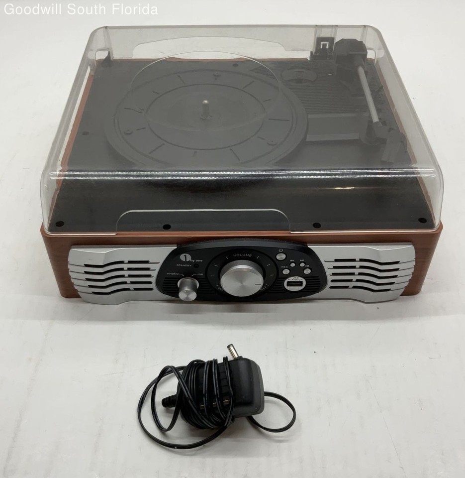 1byone Audio Belt Drive Stereo Turntable With Speakers & Power Cord Not ...