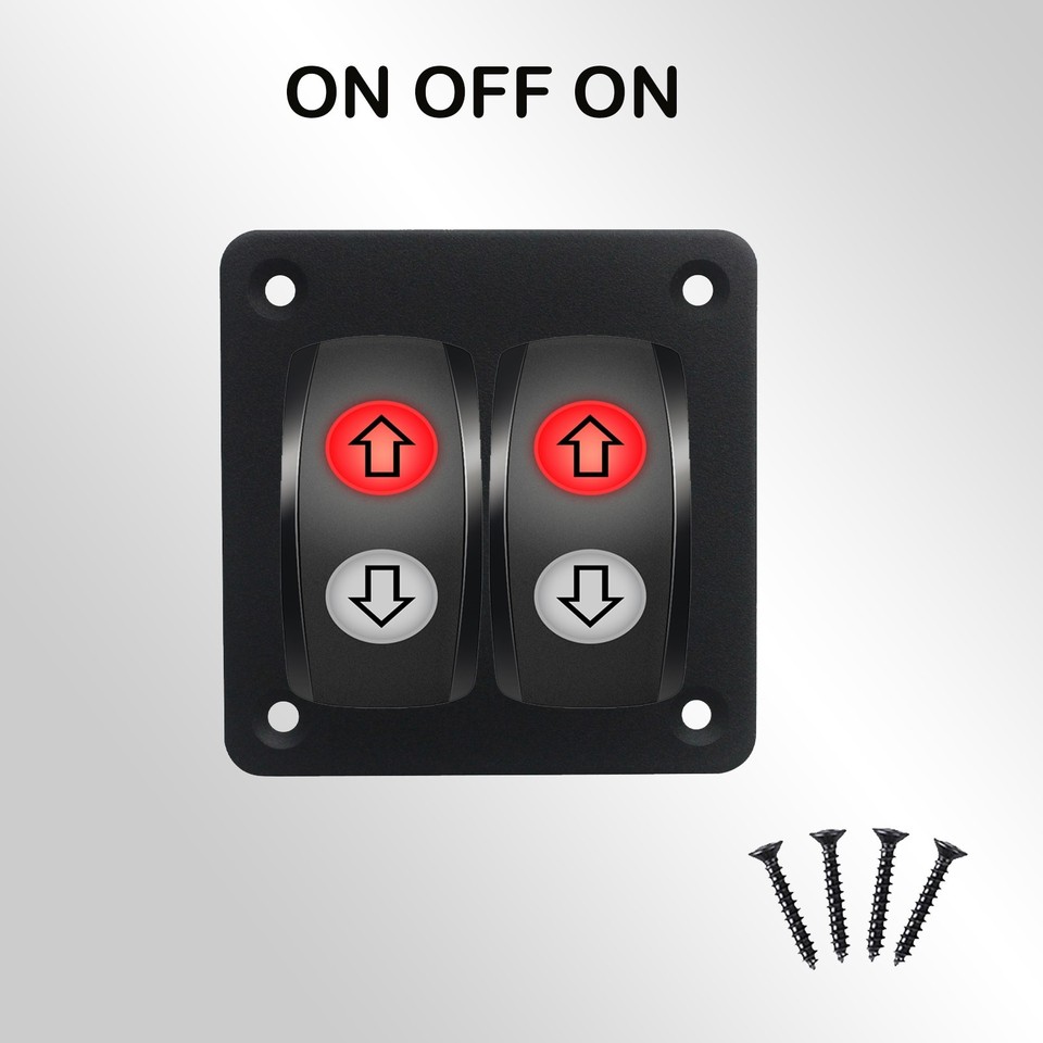 Reverse Polarity Rocker Switch ON OFF ON/Momentary Up Down 12V Arrows ...
