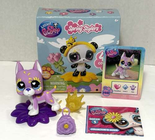 Littlest Pet Shop Spring Stylers Lilac Great Dane G7 #440 Box Series 5 ...