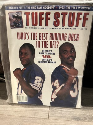 Tuff Stuff Magazine Barry Sanders/Thurman Thomas Cover Jan. 1993 Price ...