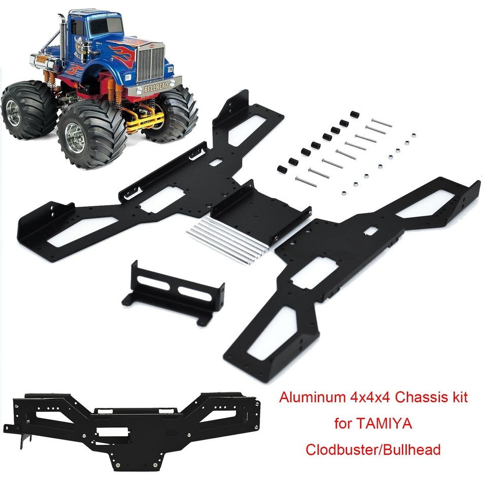 Aluminium Custom Chassis for Tamiya Bullhead Super Clod Buster RC Body ...