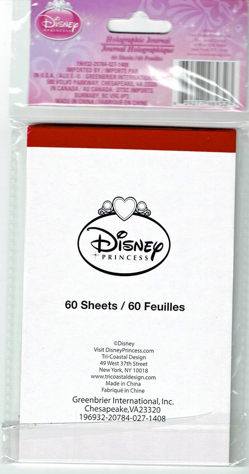 Disney Tangled Princess Rapunzel Holographic Journal Notebook Diary | eBay