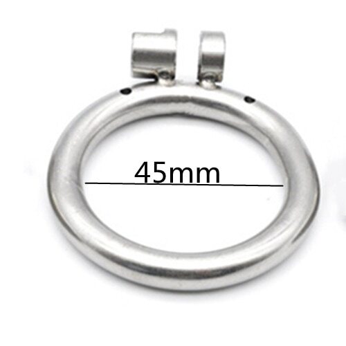 Stainless Steel Chastity Cage Lock Plugs Rings Gay Male Chastity Device ...