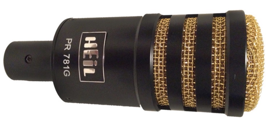 HEIL Broadcast / Podcast Dynamic Microphone PR-781-G Gold Grill Version ...