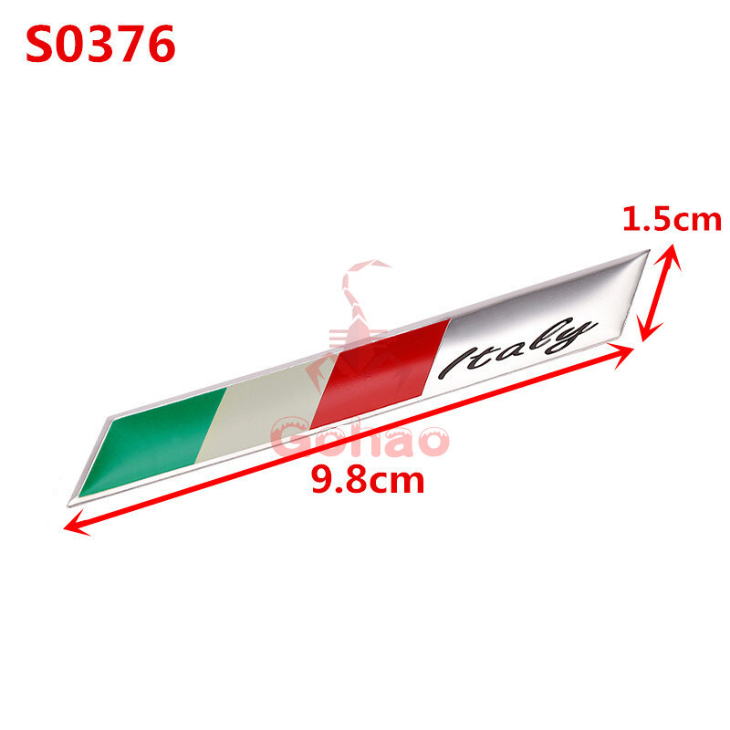 2x Aluminum Italy National Flag Emblem Badge Decal for Aprilia Racing ...