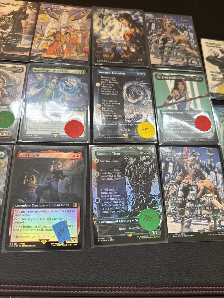MTG Final Fantasy Lot of 17 Borderless Card Lot | eBay