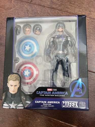 New Medicom Toy MAFEX No.202 Captain America Stealth Suit US Seller ...