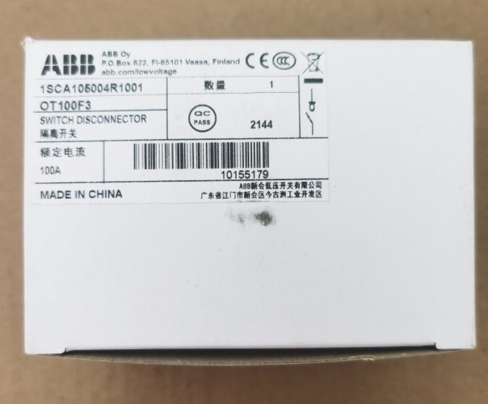 1pcs ABB Disconnect Switch OT100F3 | eBay