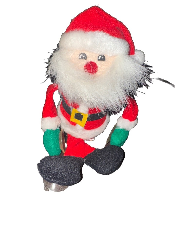 MCM Santa Claus Plush Window Cling Russ Berrie | eBay