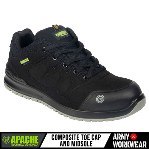 Apache S3 Recycled Suede Safety Trainer Composite Toe Cap & Midsole | eBay