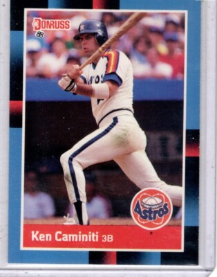 1988 Donruss Ken Caminiti 308 Houston Astros Rookie Baseball Card Ebay