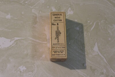 VTG. GENERAL HARDWARE NO. 8 HOLE CUTTER WITH ORIGINAL BOX | eBay