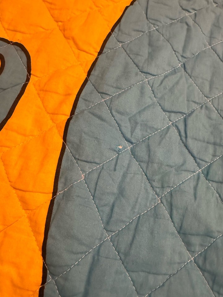 The Big Comfy Couch Quilted Clock Blanket Rug Stretch Vintage 90s PBS ...