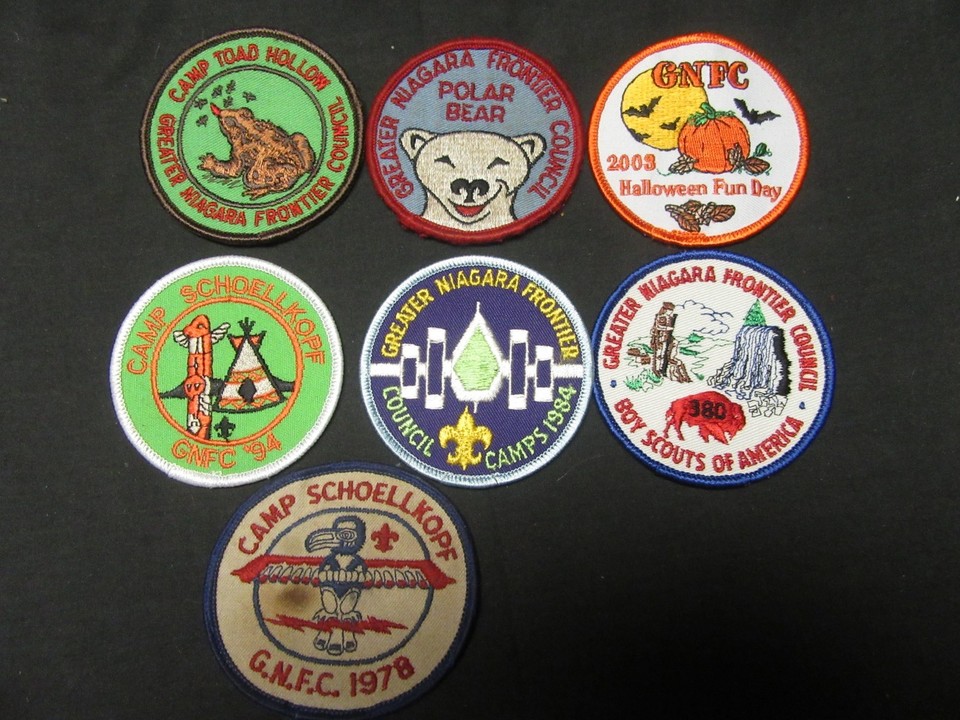 Greater Niagara Frontier Council 16 Camp & Activity Patches 1970-80's ...