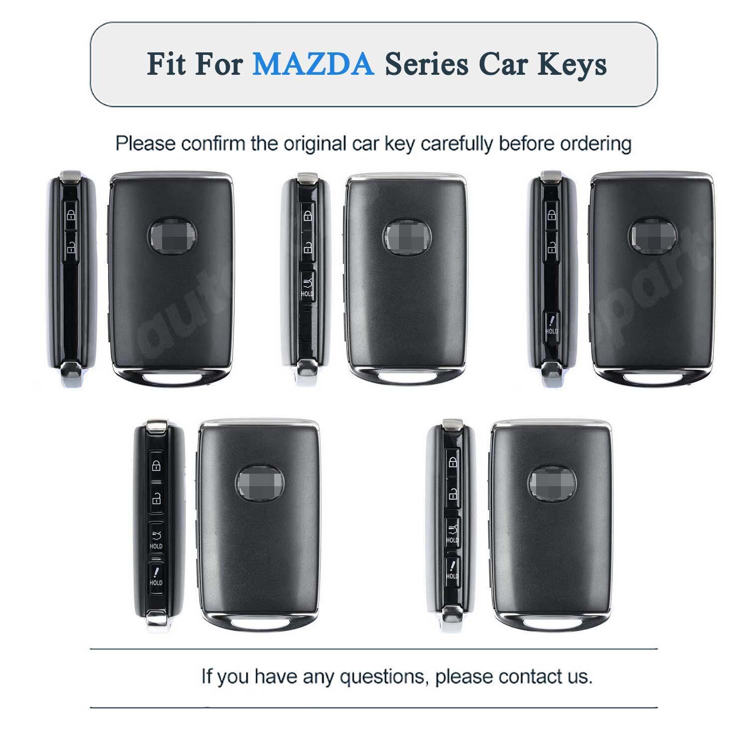 Clear TPU FOB Case Cover For Mazda 3 6 CX-5-9-30 Remote Smart Key US 3 ...