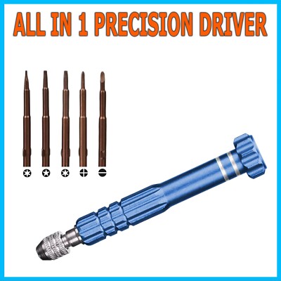 Precision Screwdriver Set 0.6-2.0mm Steel Micro Cross Flat Head ...
