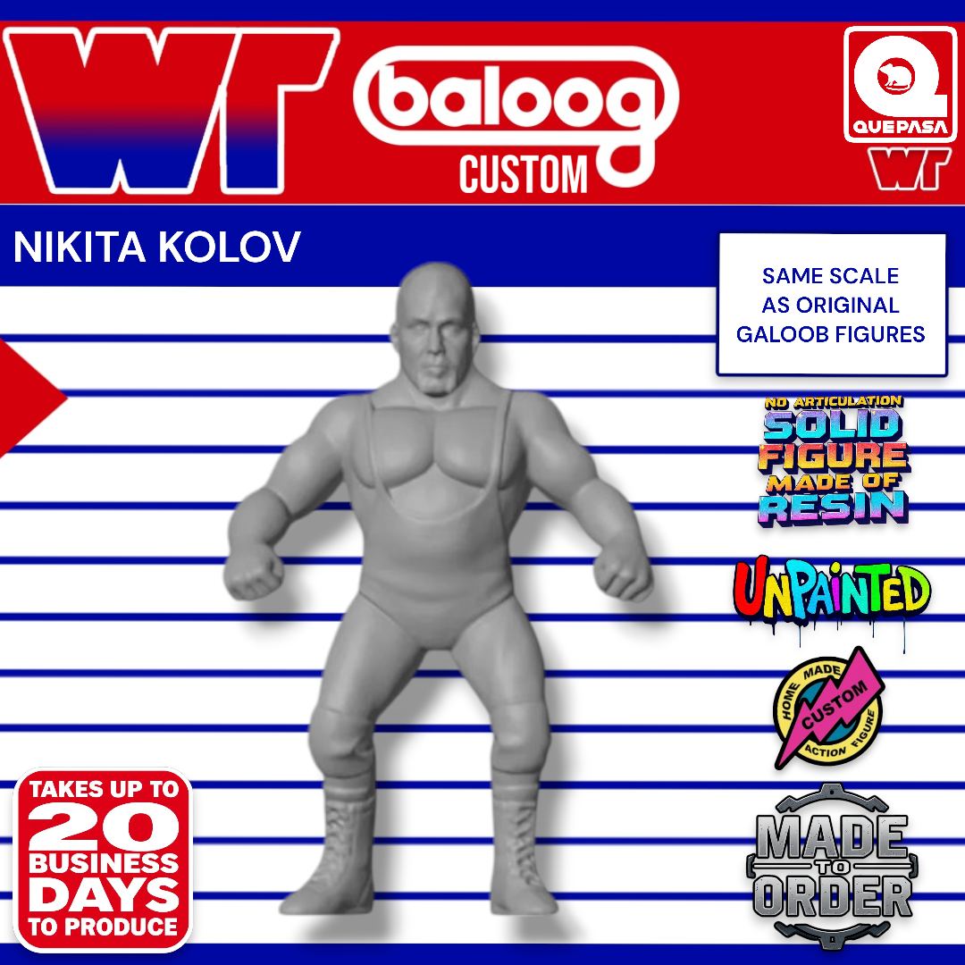 NIKITA KOLOV WCW Galoob Style CUSTOM WWF Unpainted WWE *READ* | eBay
