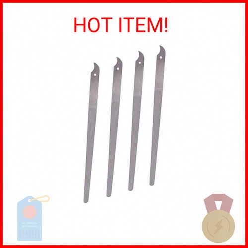 Metal Nail File (4 Pack), 8 Inches Long Stainless Steel Fingernail ...